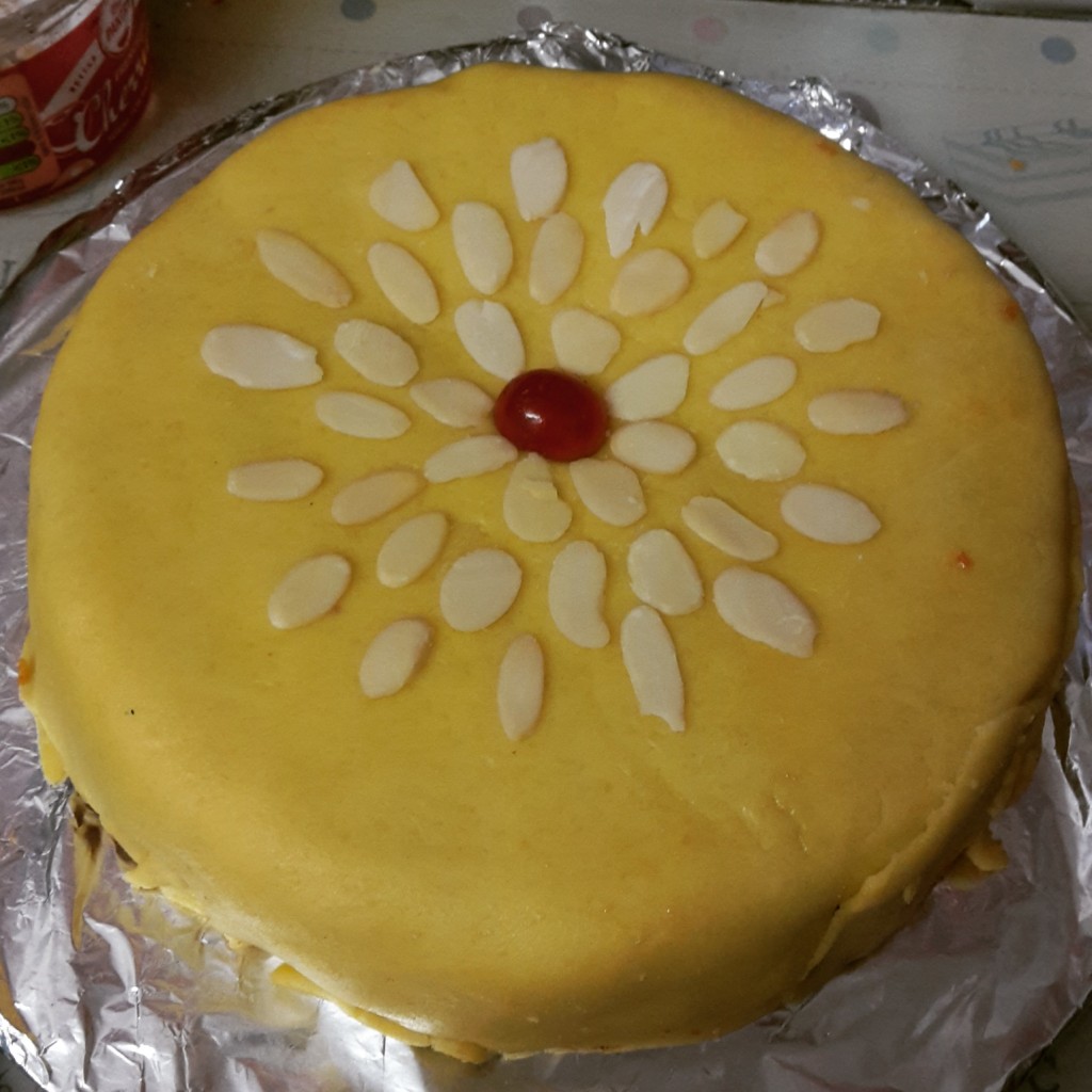 Becca Jane St Clair » [Recipe] Cherry Almond Marzipan Cake